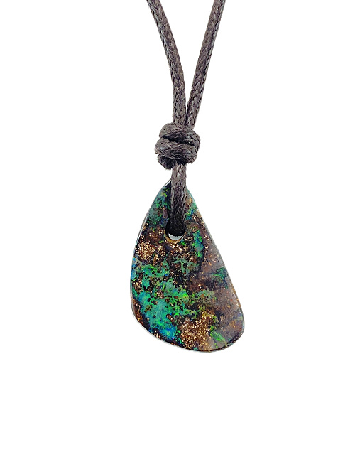 Boulder Opal Pendant SLP1614 • Boulder Opal Mines Australia
